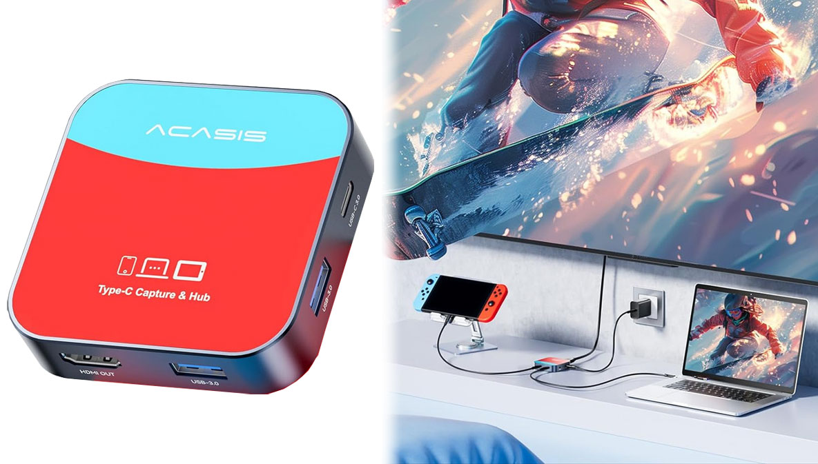 Acasis Capture Card & Docking Station 2-in-1 for Nintendo Switch ...