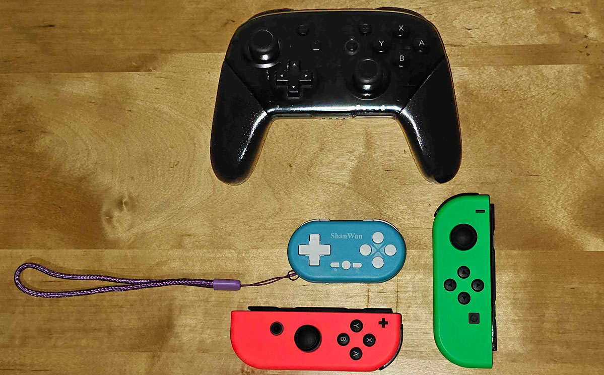 ShanWan Bluetooth Gamepad Keychain Sized Mini Controller for Nintendo ...