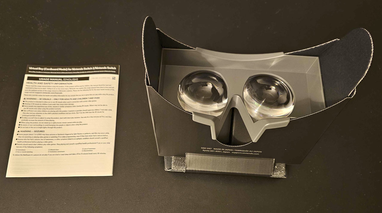 Virtual Boy (Cardboard Model) for Nintendo Switch and Nintendo Switch 2 ...